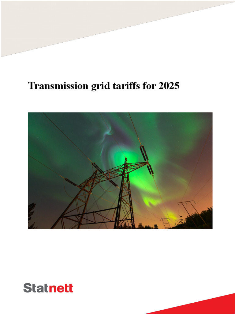 2025 Transmission Grid Tariffs Overview | PDF | Electric Power ...