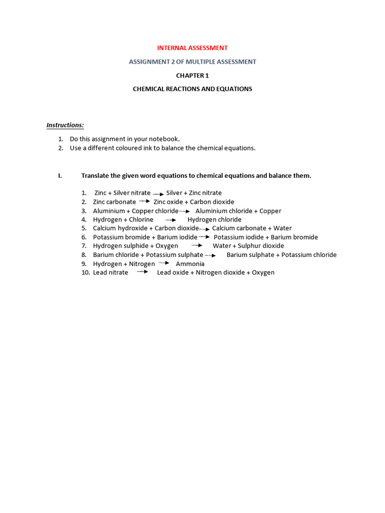 Assignment 2 - Word Equations | PDF