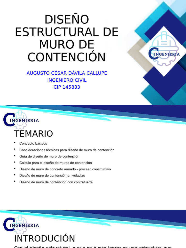 PPT - C INGENIERIA - CLASE 1 - DMC | PDF | Ingeniero civil | Ingeniería ...