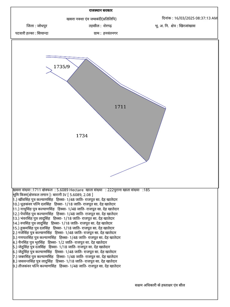 1711 Naksha | PDF