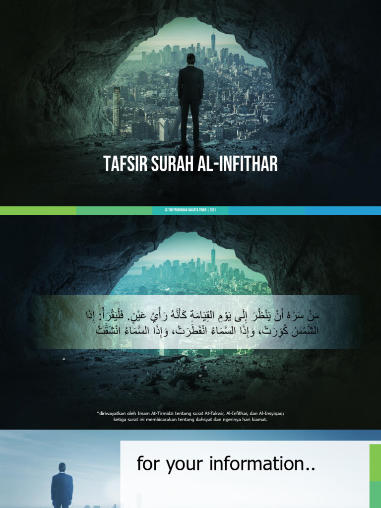 Tafsir Surah Al-Infithar 1-12-1 | PDF