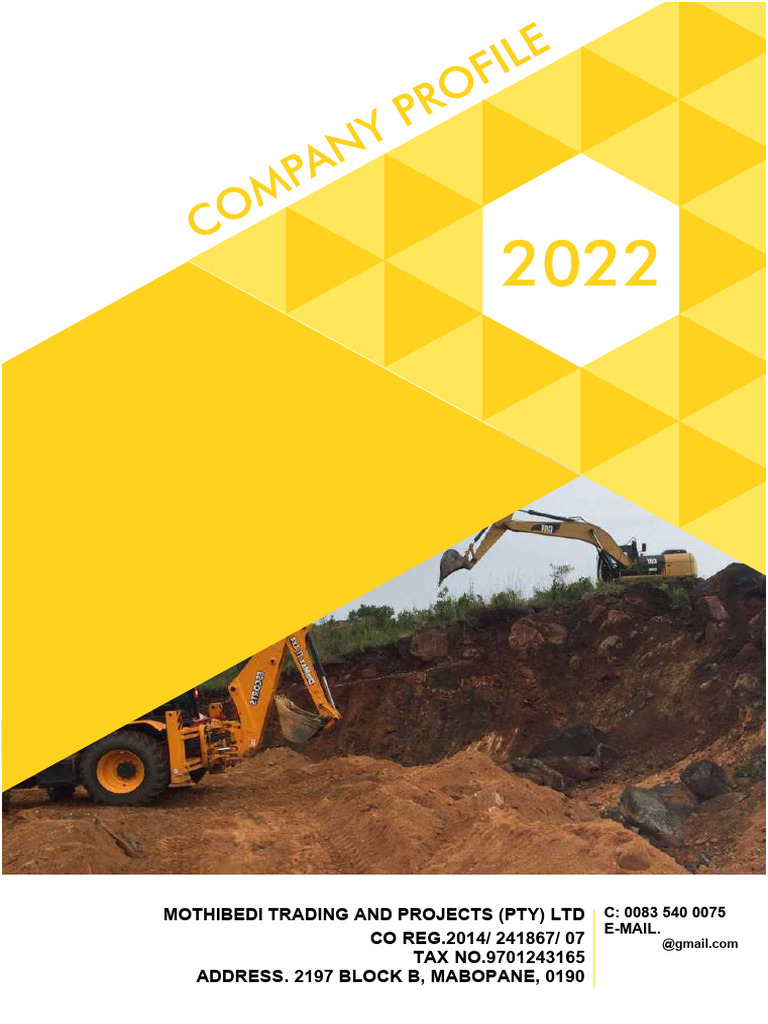 Mothibedi Trading and Projects Complete Company Profile | PDF | Identity Document