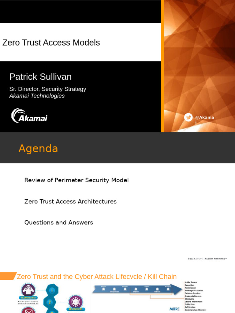 1 2 Zero Trust Access Models Patrick Sullivan Akamai | PDF | Security | Computer Security
