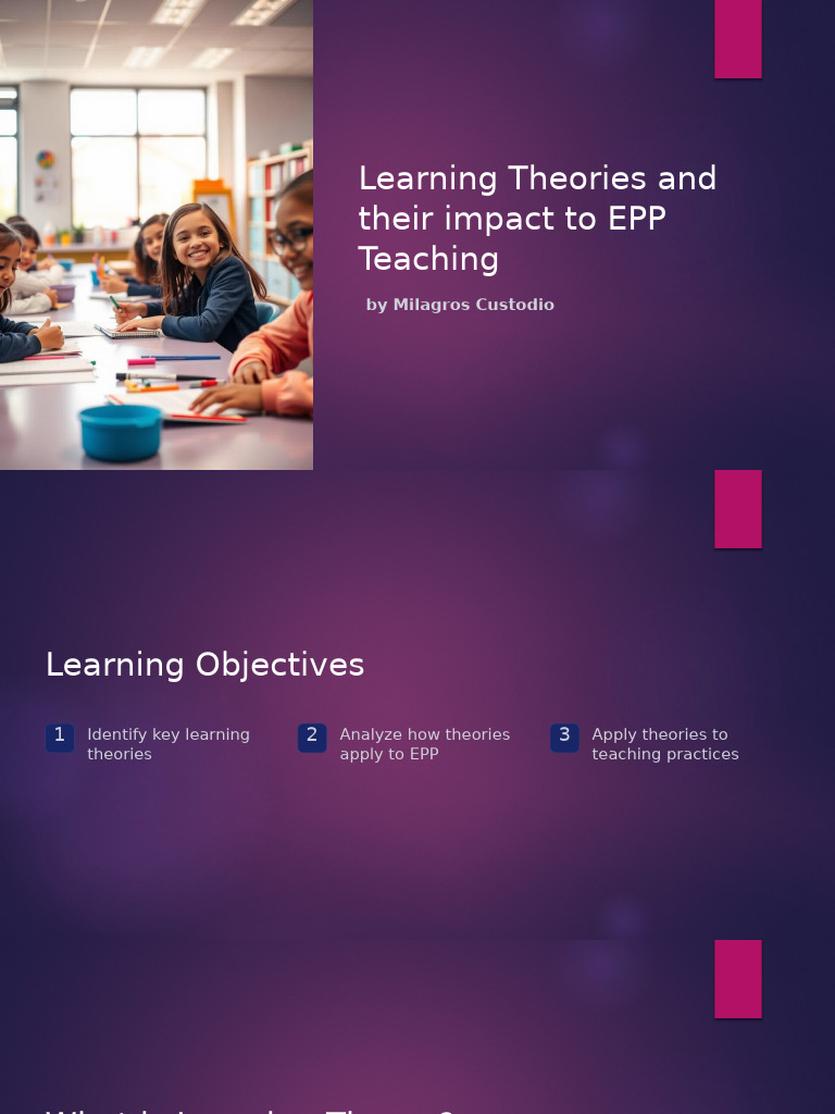 Learning Theories Elem 18 | PDF | Learning | Learning Theory (Education)