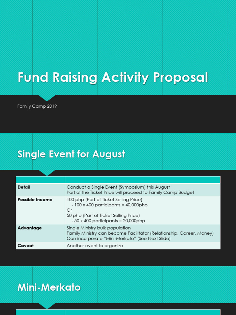 Fund Raising Activity Proposal | PDF