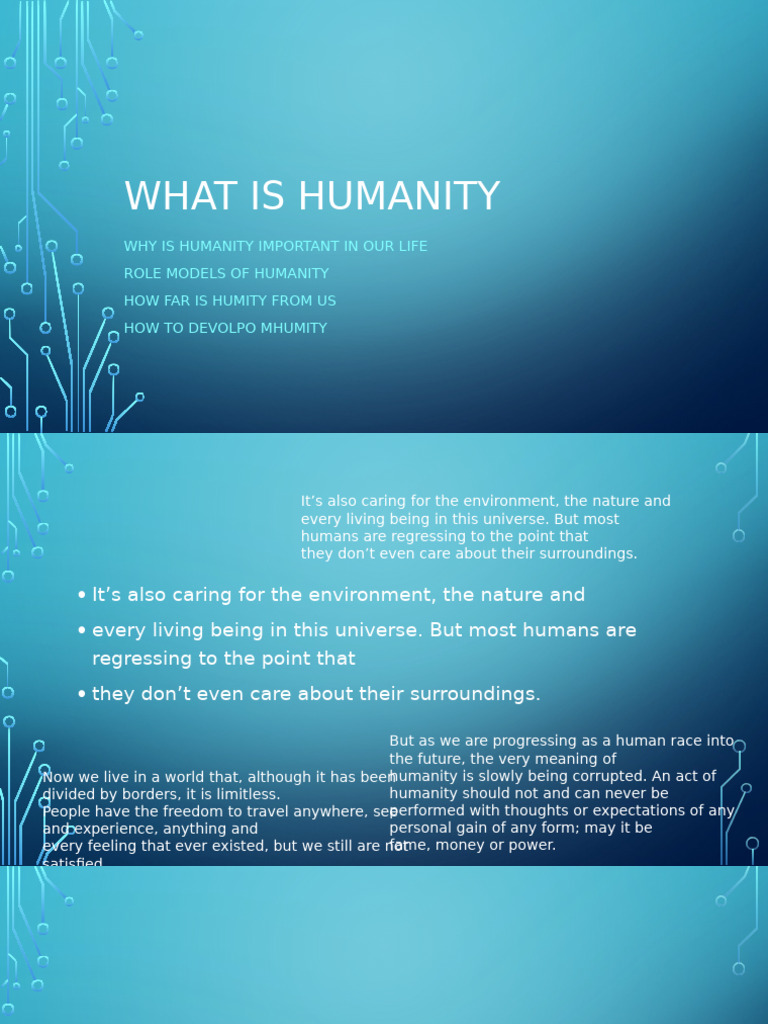 What Is Humanity | PDF
