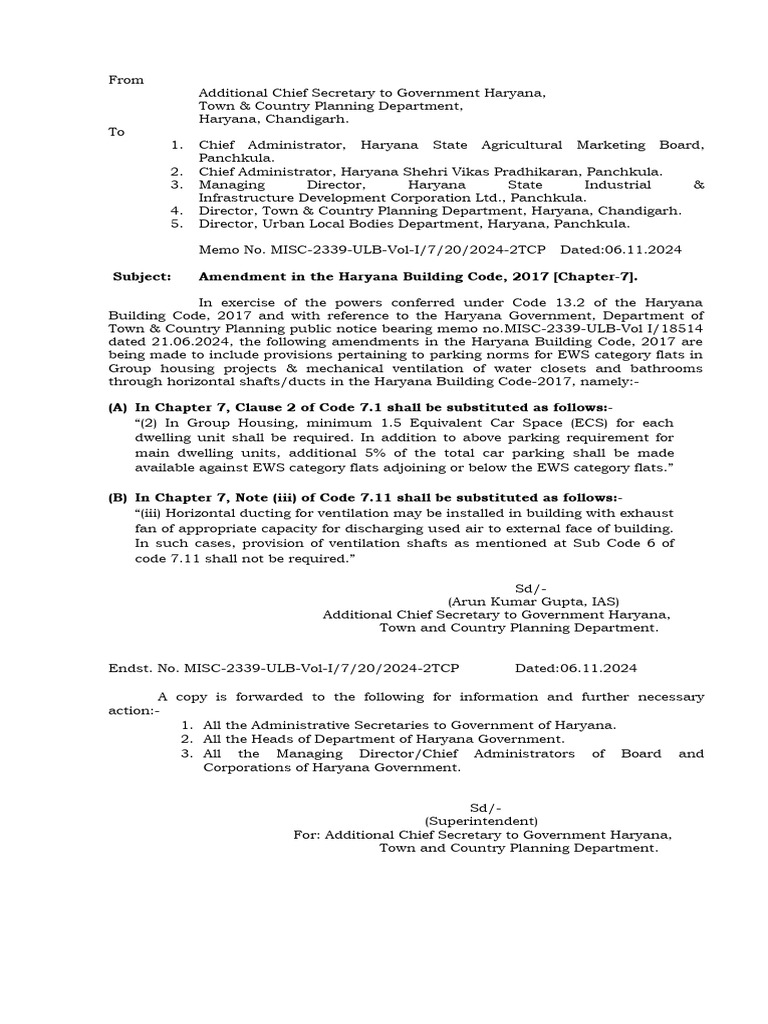 Final amendment EWS Parking,Horizontal duct | PDF | Justice | Crime & Violence