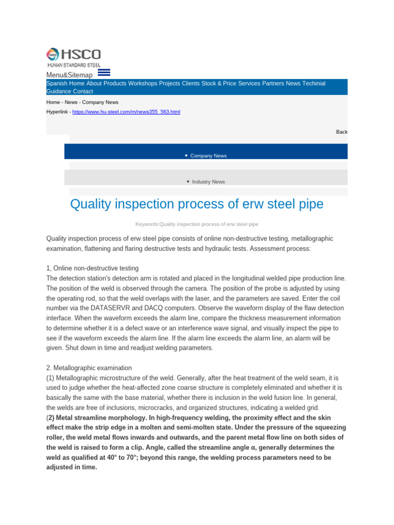 Weld Flow Inspection - Guidelines | PDF | Pipe (Fluid Conveyance) | Welding