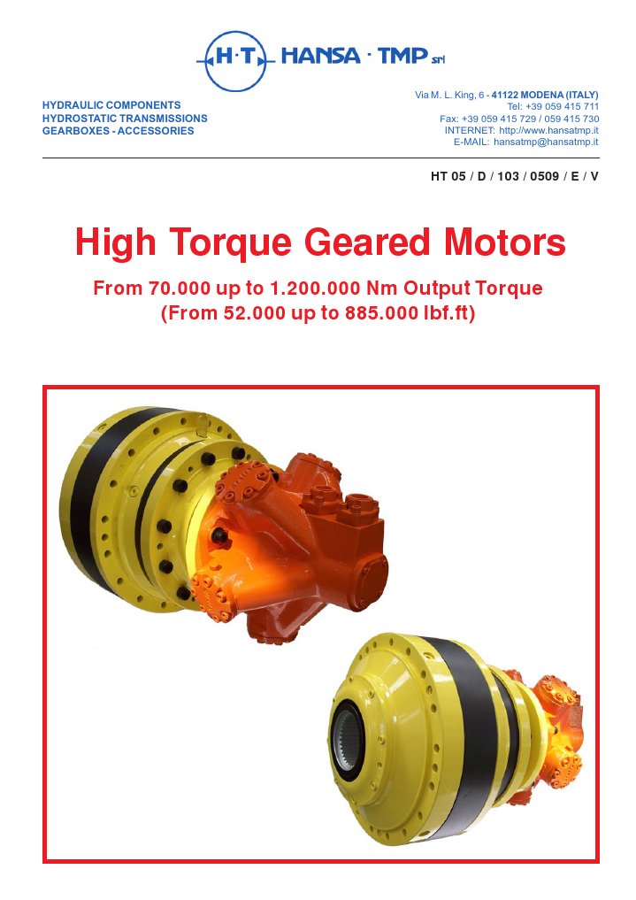 High Torque Gearbox Solutions | PDF