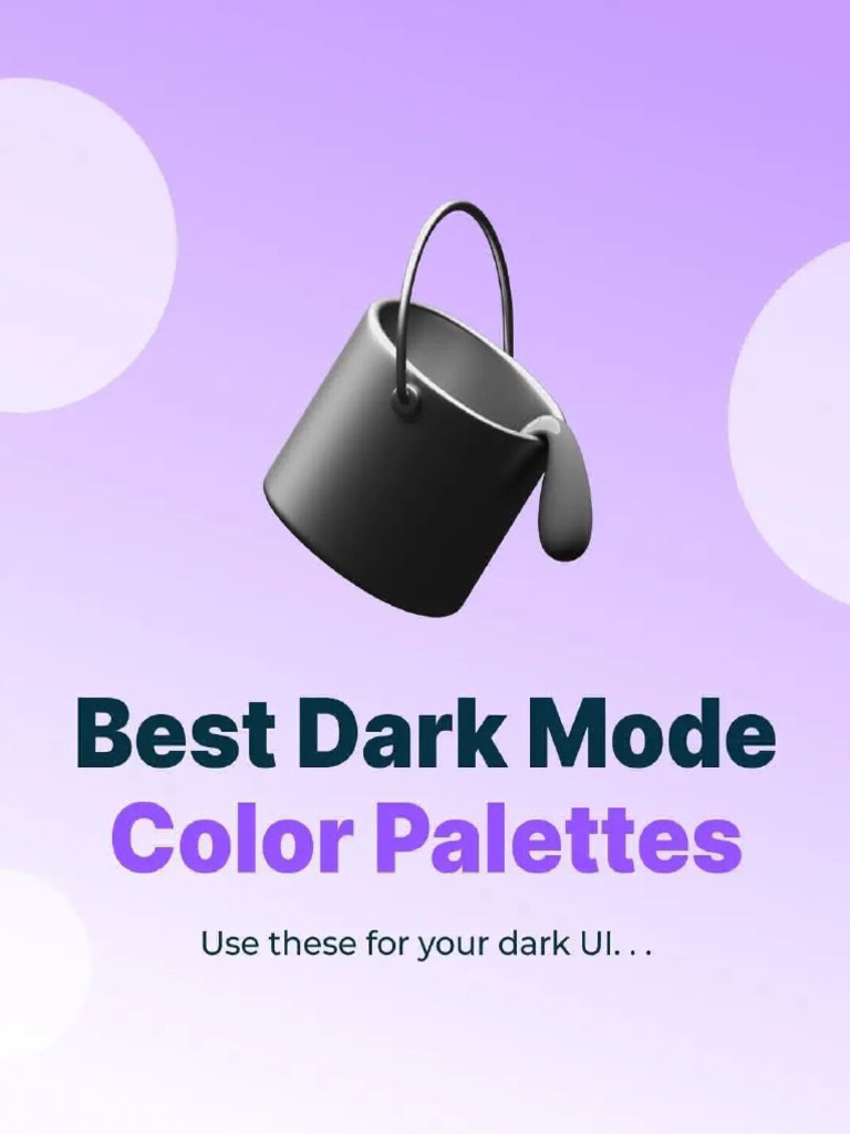 Best Dark Mode Colour Palettes | PDF