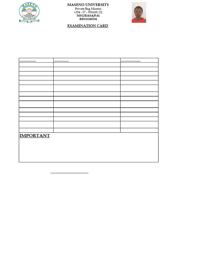ExamCard EEC00093021 | PDF