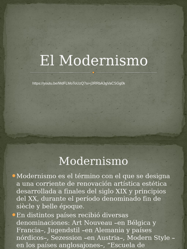 3) El Modernismo | PDF | Art Nouveau | Las artes