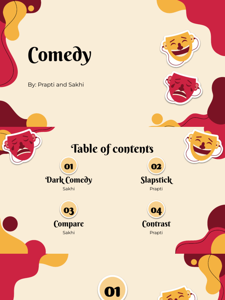 Types of Comedy - Slapstick and Dark Humour | PDF | Comedy | Humour