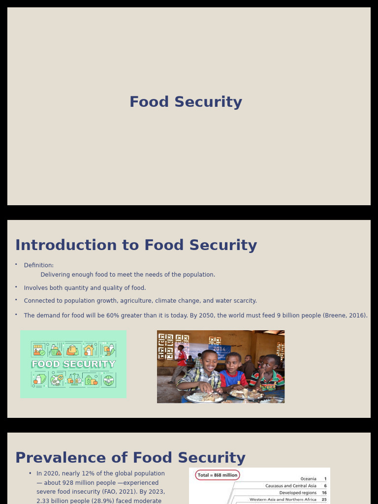 Understanding Global Food Security Challenges | PDF | Food Security ...
