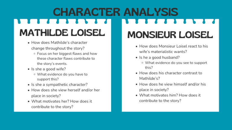 Character Analysis | PDF