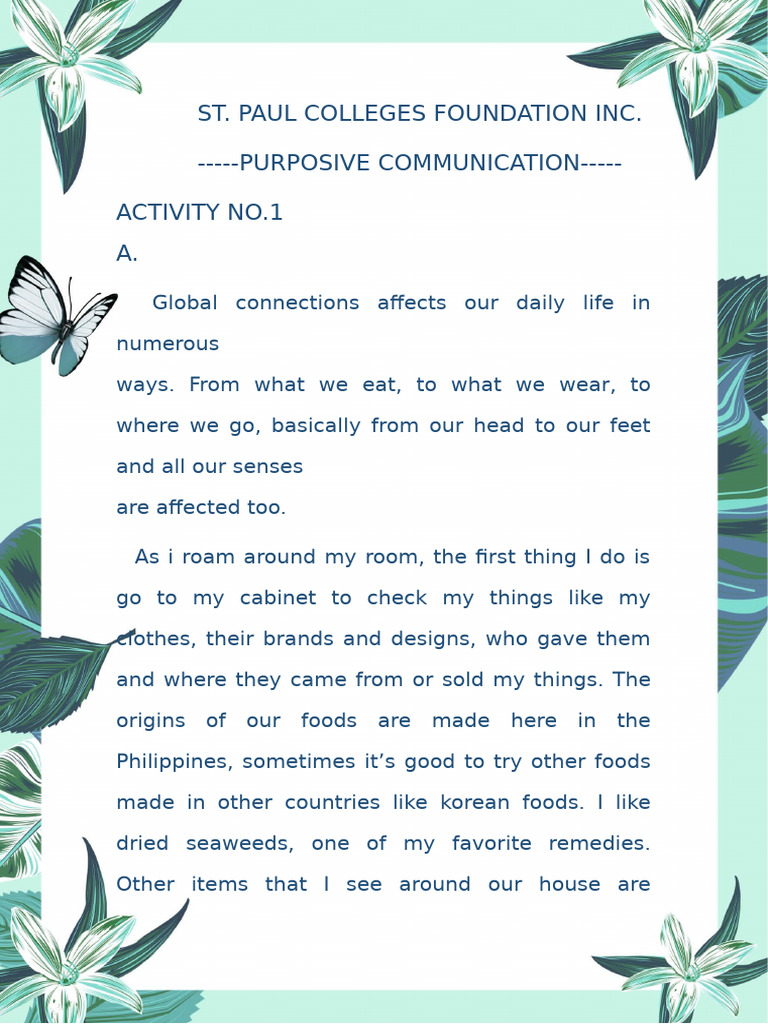 Purposive Communication | PDF