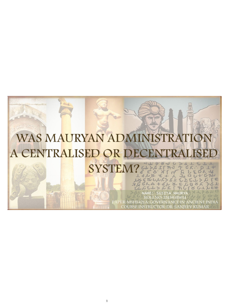 Mauryan Administration | PDF