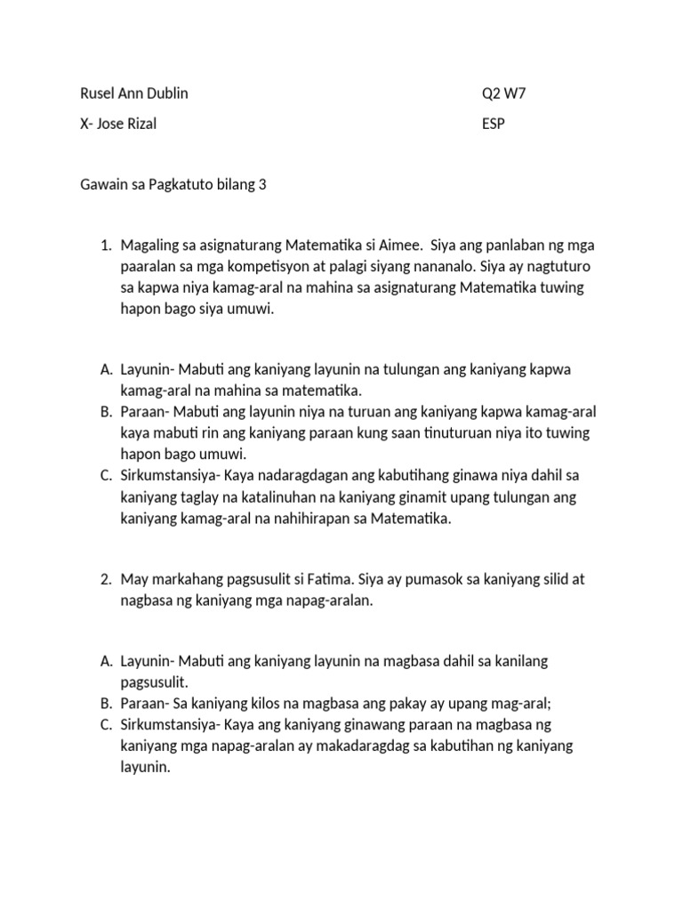 Esp Q2 W7 Task | PDF