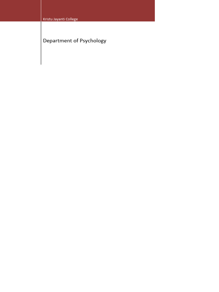 UG Psychology Syllabus 2017 2019 | PDF | Mental Disorder | Personality ...