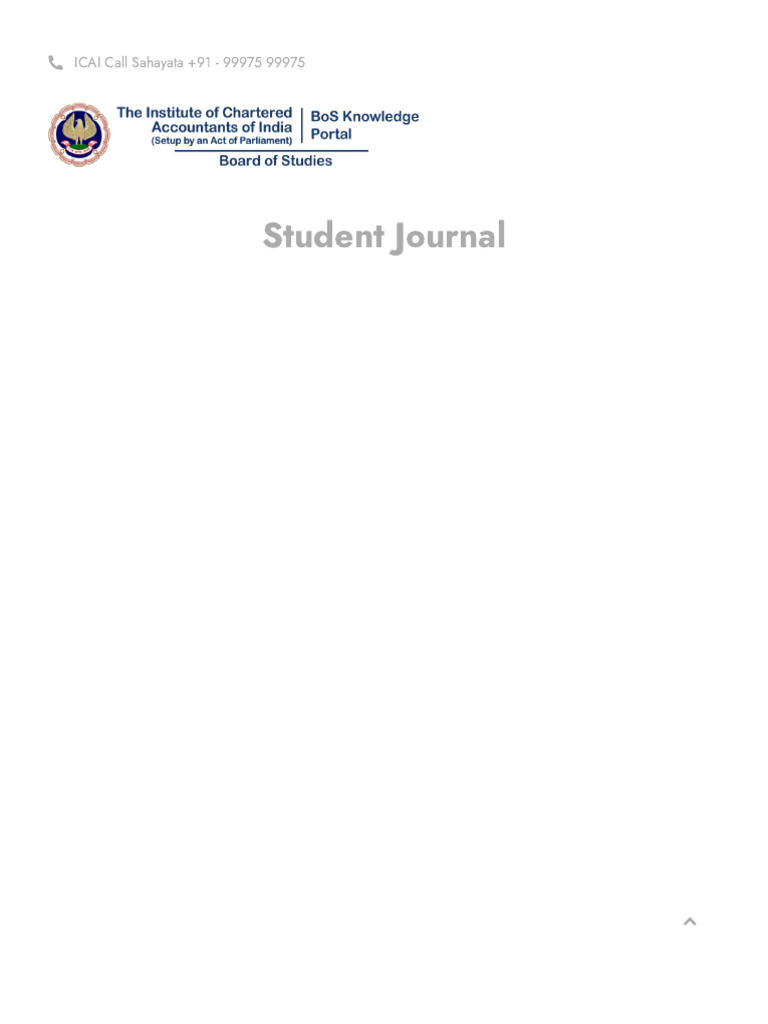 ICAI Student Journal Archives 2025 | PDF