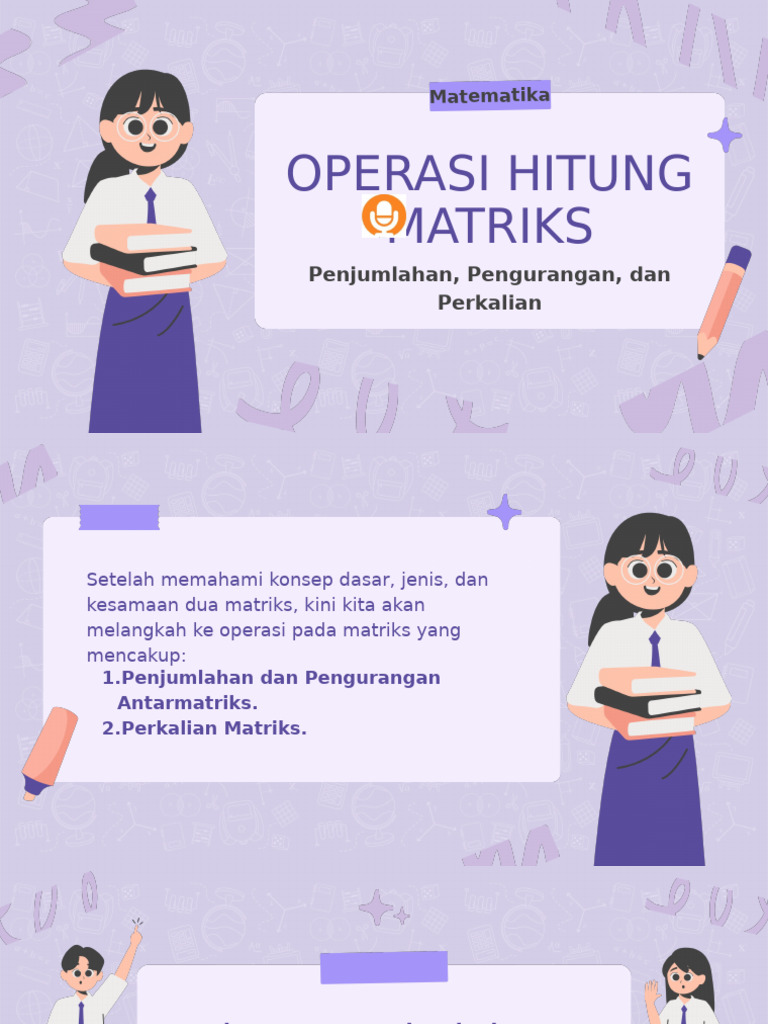3. Matriks (2) Operasi Hitung Matriks | PDF