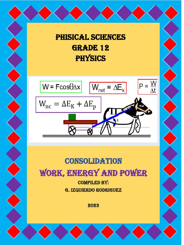 G-12-CONSOLIDATION 2023WORK,ENERGY AND POWER | PDF | Force | Potential Energy