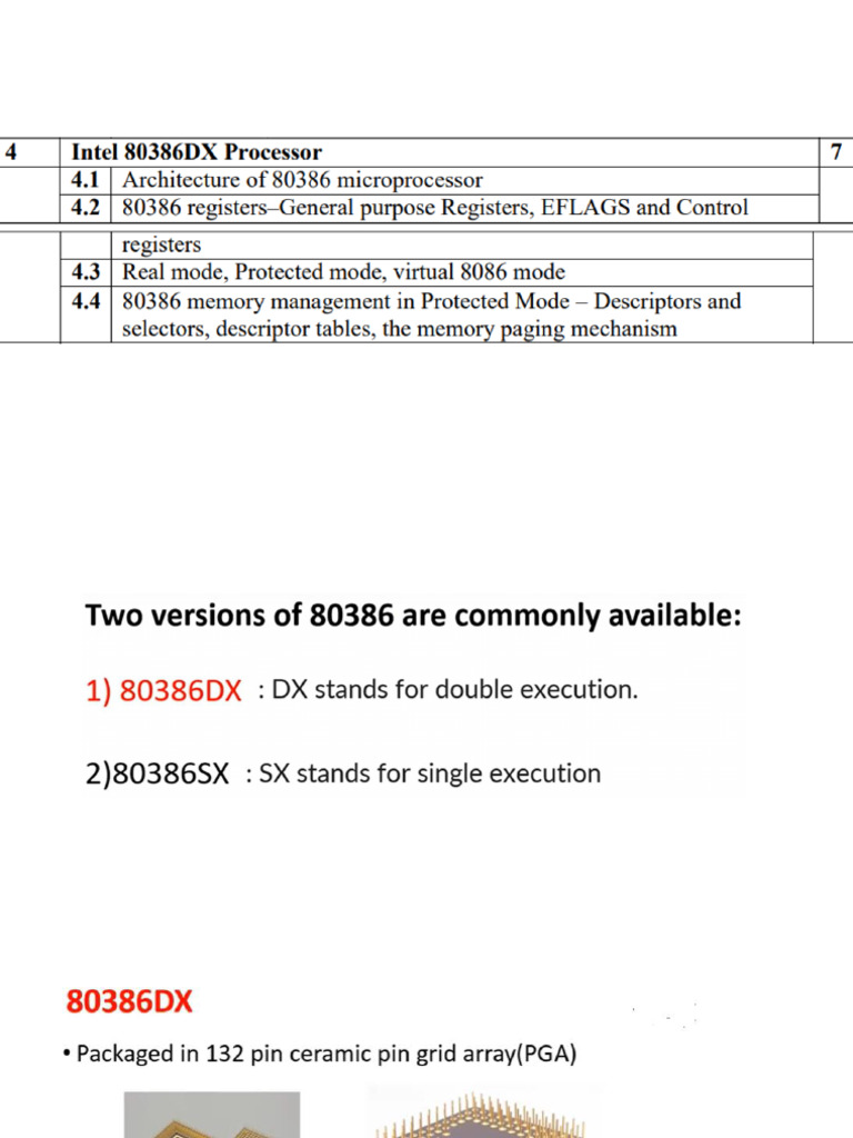 Module 4_Intel 80386 | PDF