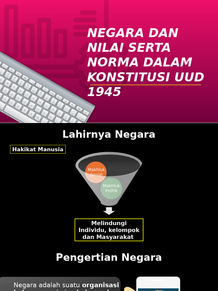 Negara Dan Nilai Serta Norma Dalam Konstitusi UUD 1945 | PDF