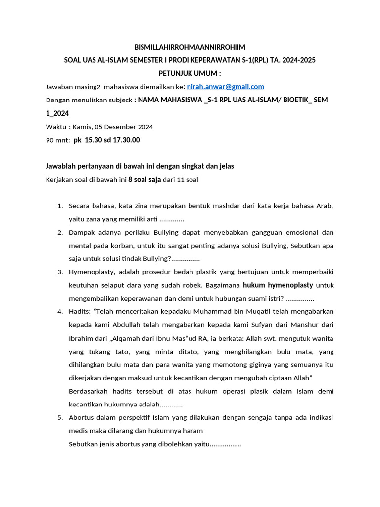 DENI SALAM UTS AI Islam RPL 24-25 | PDF