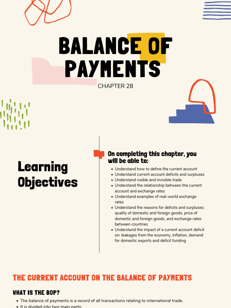 Edexcel International GCSE Economics Chap 28 - Balance of Payments ...