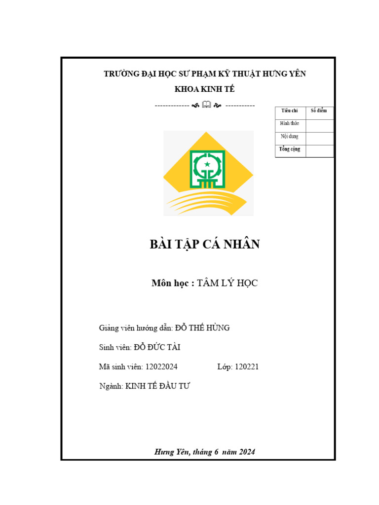 BTCN Đ Đ C Tài TLH | PDF