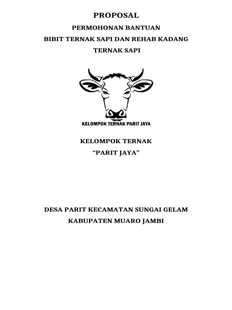 Proposal Peternakan Parit Jaya | PDF