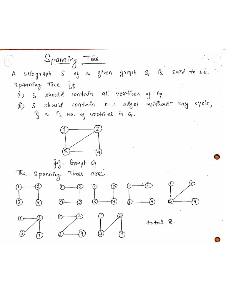 Unit_4.3_Spanning_Tree,_(kruskal,_Prims,_Dijkastra)[1] | PDF