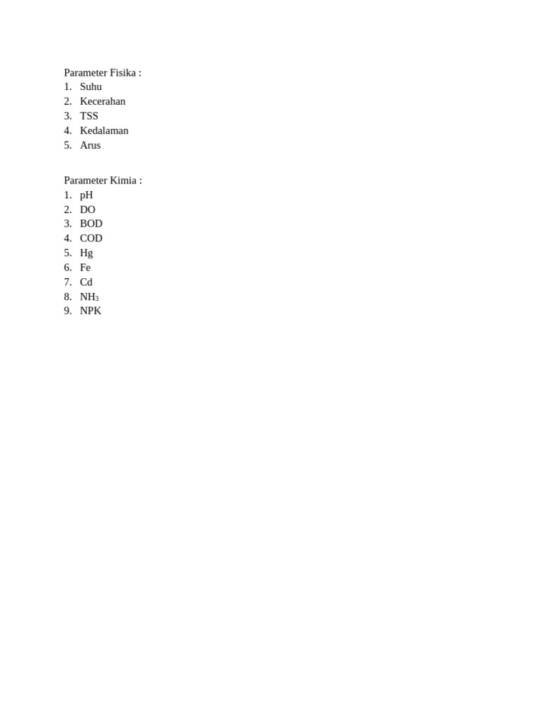Parameter Fisika | PDF