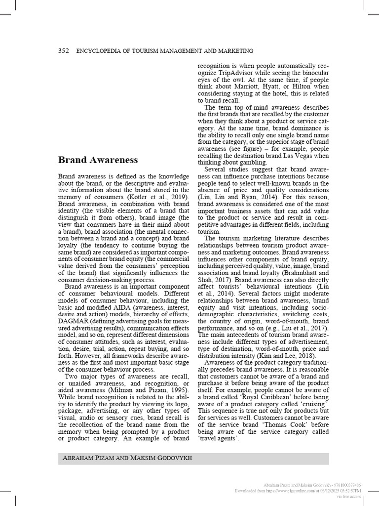 And Awareness | PDF | Brand | Consumer Behaviour