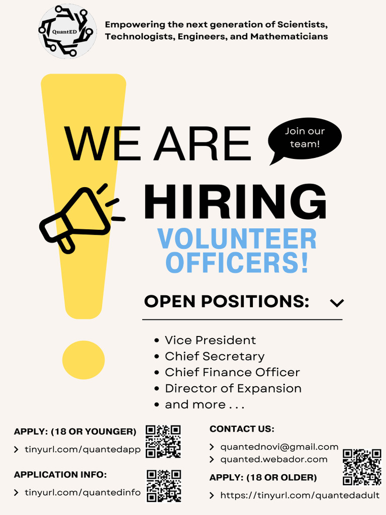 QuantED Application Flier (Original) | PDF