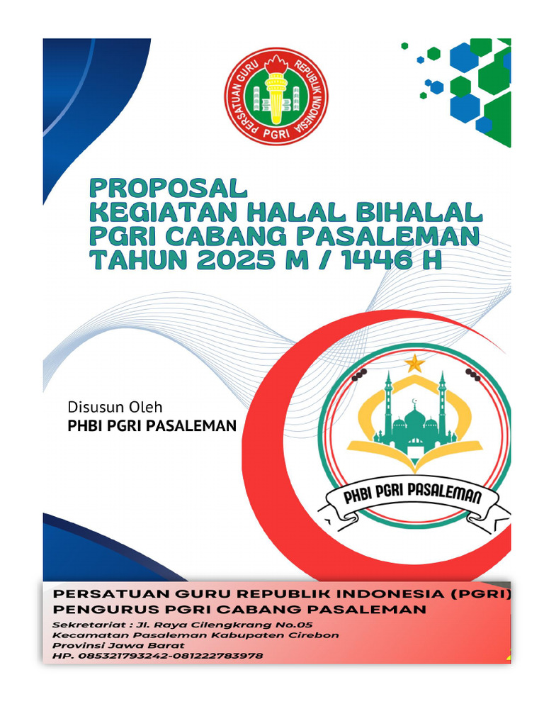 Proposal Halal Bihalal PGRI Tahun 2025 | PDF