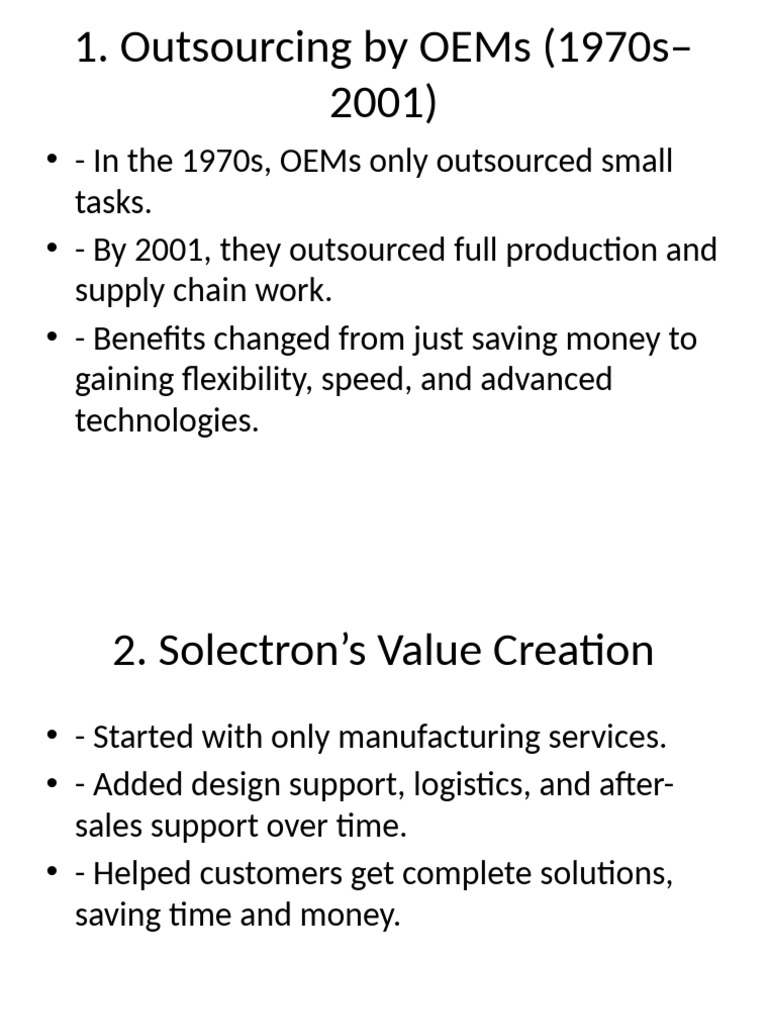 Solectron Case Presentation | PDF