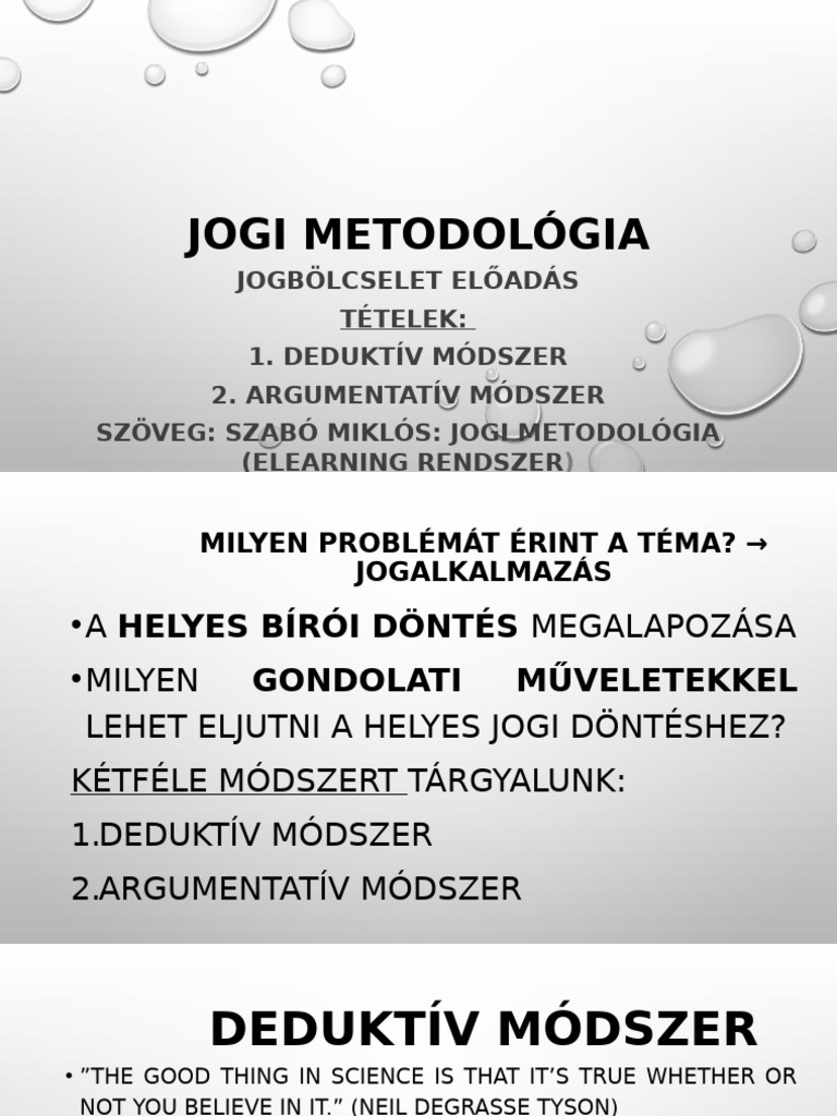 1-2. Jogi Metodológia | PDF