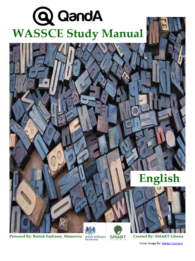English Qanda Liberia Wassce Study Manual | PDF | Part Of Speech | Pronoun