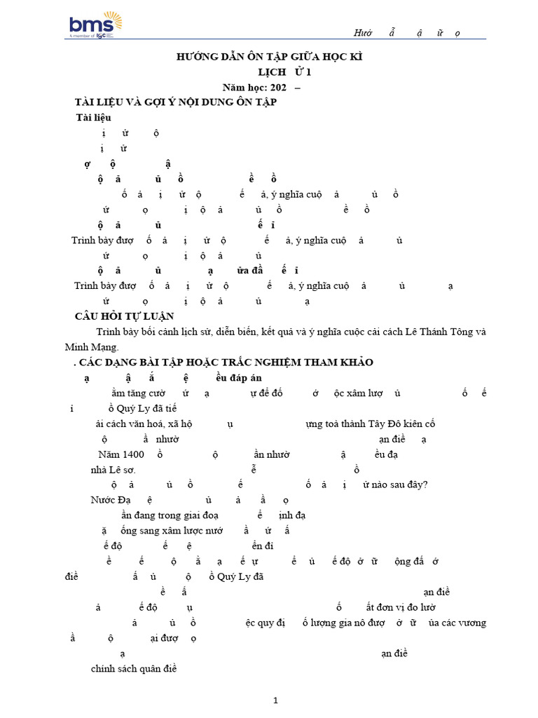 GKII - K11 - ĐC - Lịch sử.final | PDF