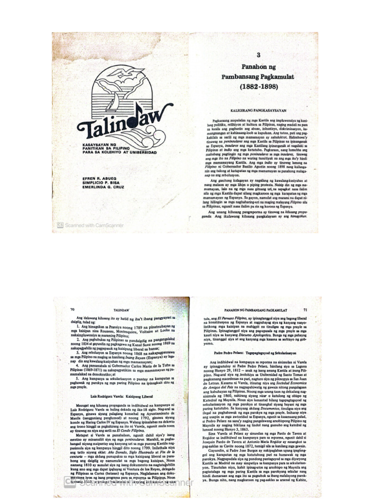 Panahon Ng Pambansang Pagkamulat (TALINDAW) | PDF