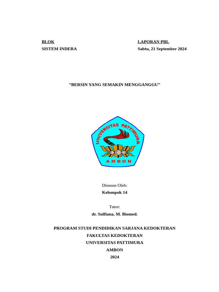 (Kel. 14) Laporan PBL Indera SK.3 2 | PDF