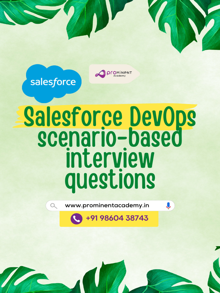 Salesforce Scenario Based Questions | PDF | Information Technology | Software Engineering