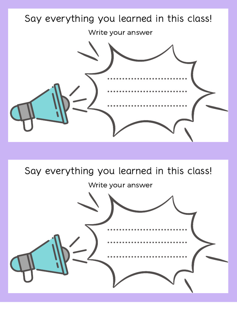 Exit Ticket | PDF