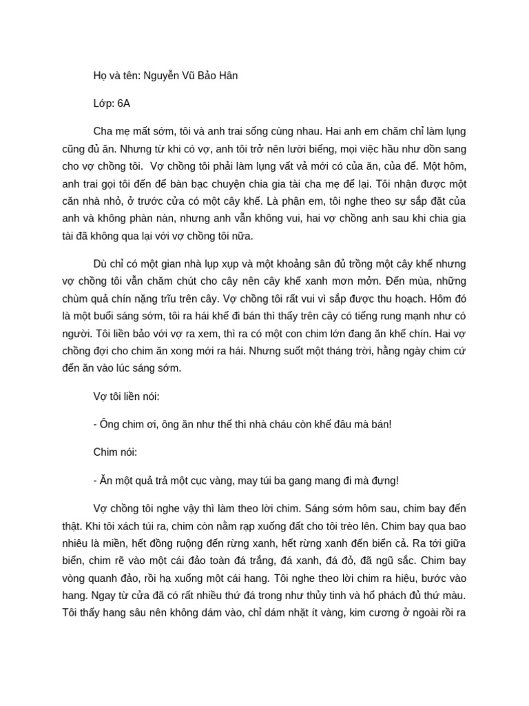 cay khe Bảo Hân | PDF