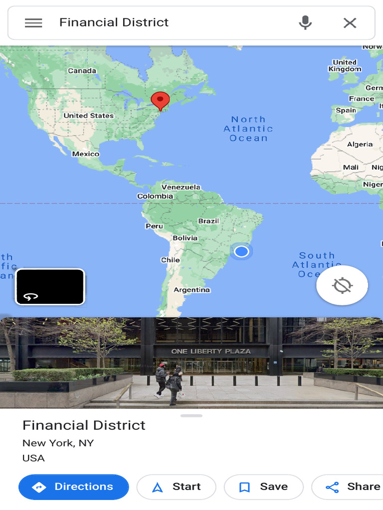 Financial District - Google Maps | PDF