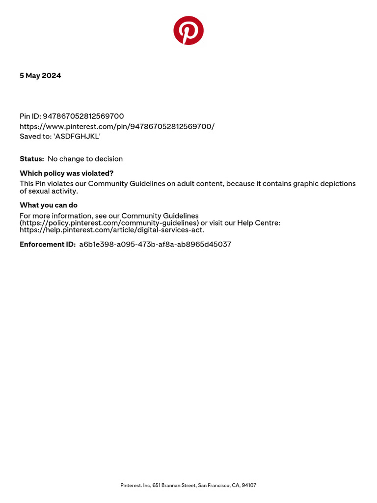 Statement of Reasons Report | PDF