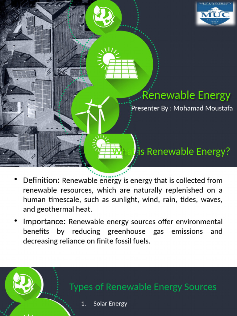 Renewable Energy Presentation | PDF