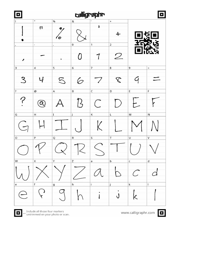 Calligraphr-Template | PDF